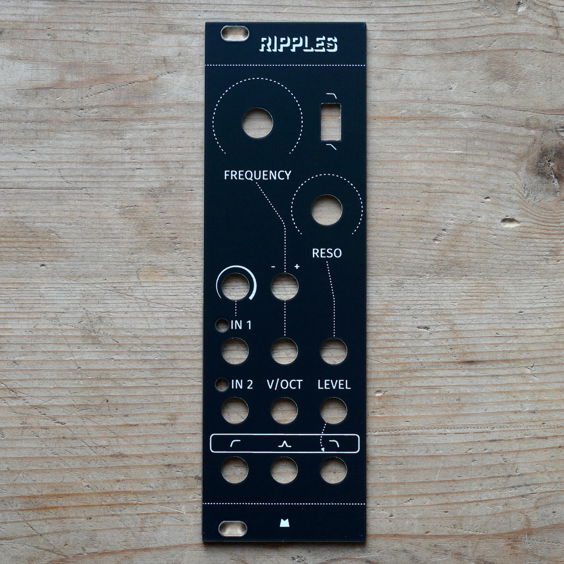 Black Panel for Mutable Instruments Ripples (2020) - Escape from Noise