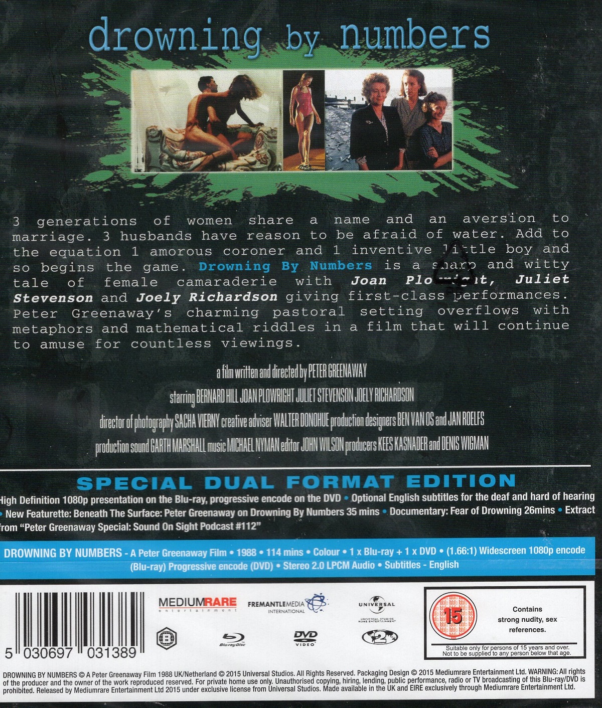 Drowning By Numbers (ej svensk text) (Blu-ray + DVD) - Kvarnvideo.se