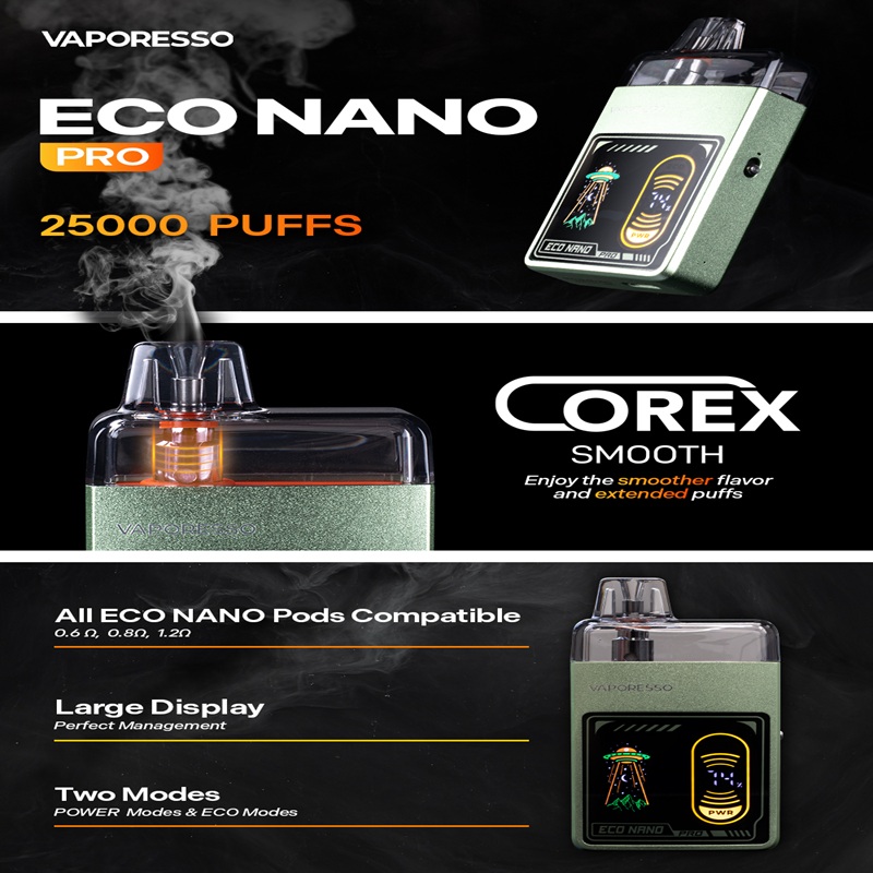 Eco Nano Pro 1000mAh – Vaporesso | Eciggonline