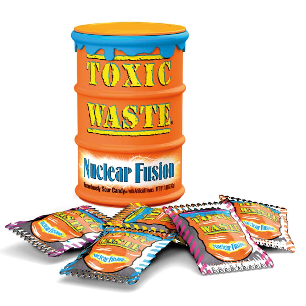 Toxic Waste Orange Drum Extreme Sour Candy (42 g) - Tasty America ...