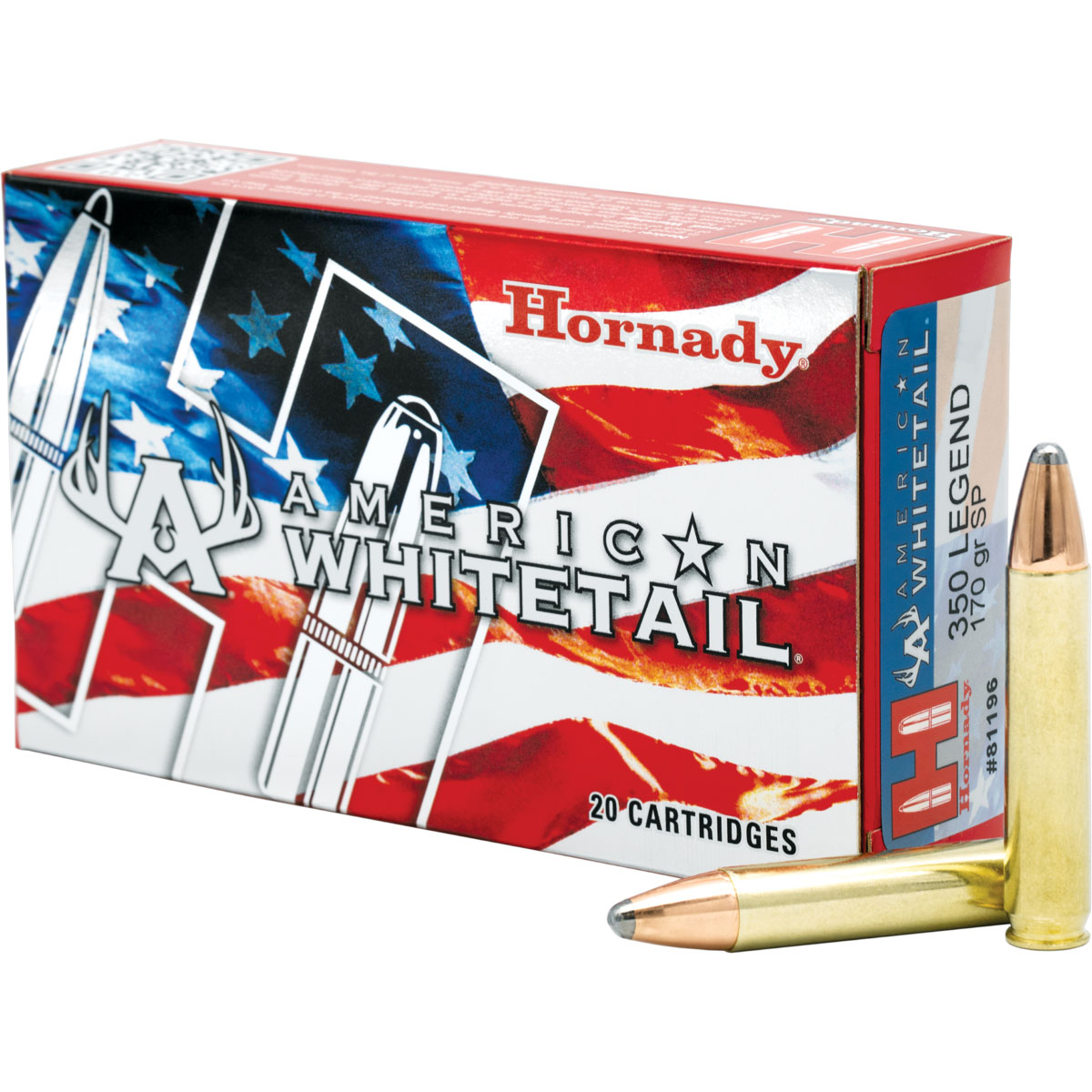 Hornady American W. Ammunition 350 Legend 170 gr Interlock® 20/Box - Corax