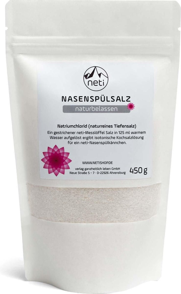 Neti salt/Nose rinse salt 450g, Neti - AyurvedaButiken