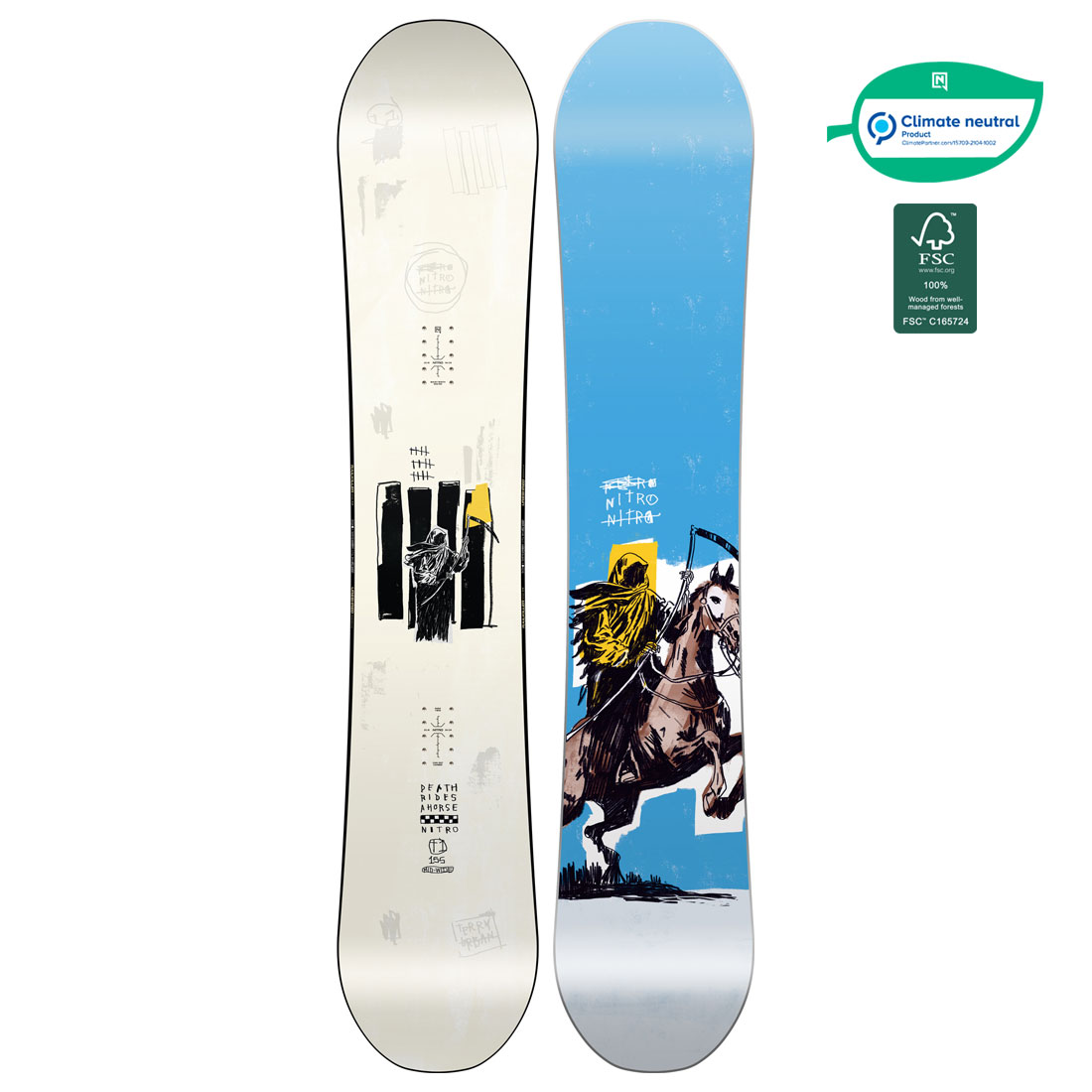 Nitro Snowboard - T1 Mid-Wide 155 - Standtallshop.com