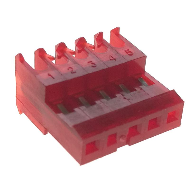 .100" IDC 5-Position Connector For 22 Gauge Wire - Free Play