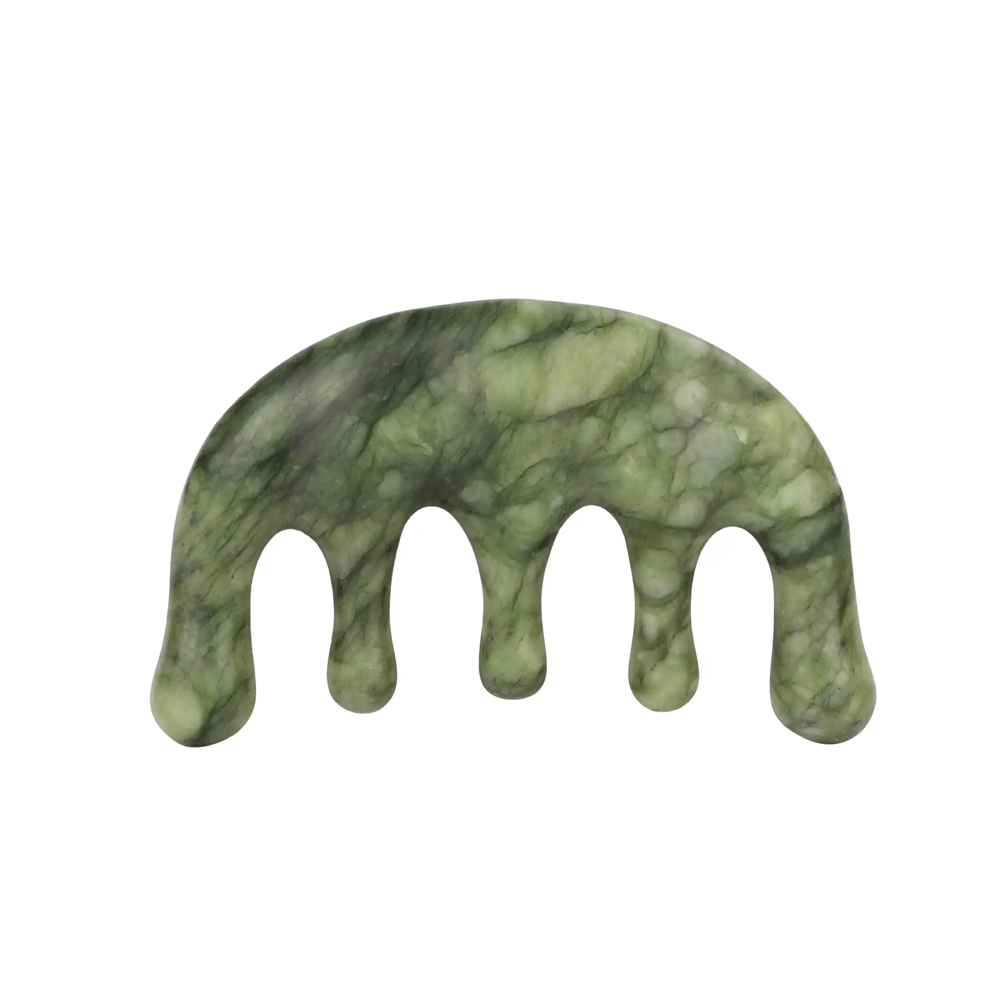 Gua Sha massagekam i jade sten – Avslappning för ansikte & hårbotten ...