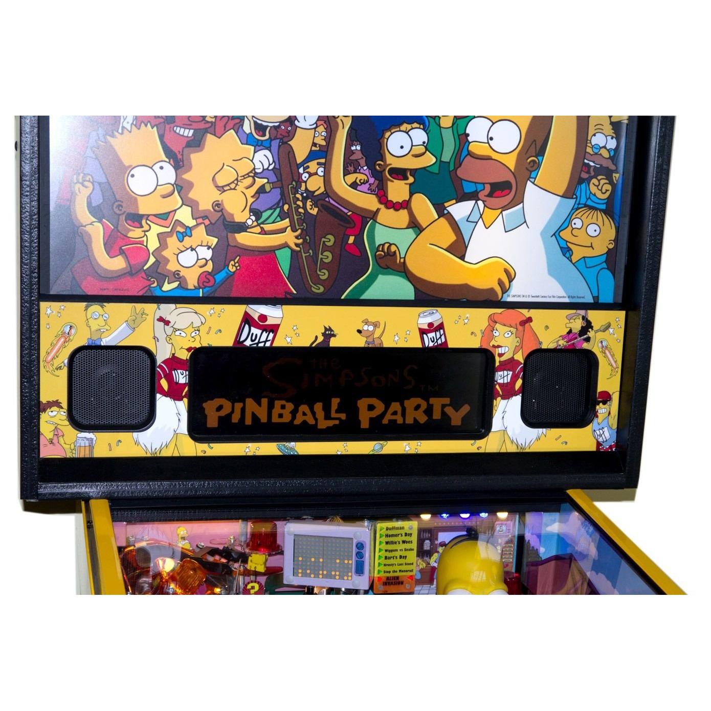 The Simpsons Pinball 3-Piece Playfield Back Panel & Speaker Grill Decal ...
