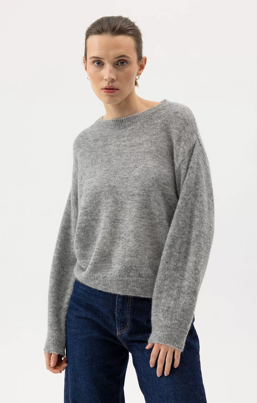 Elizabeth Crew - Grey Melange - Holebrook - Casa Oliv