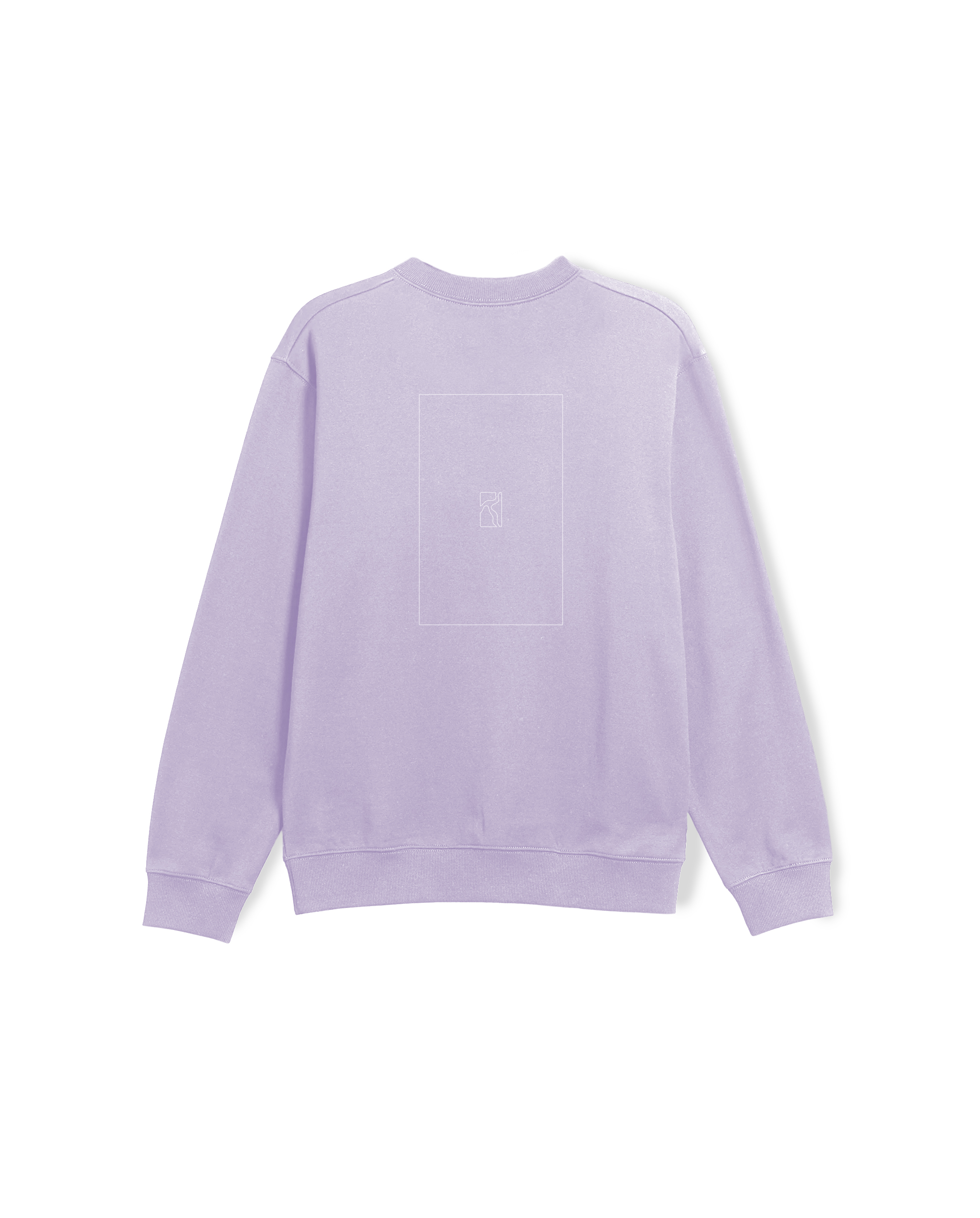 Poetic Collective Box Outline Crewneck Purple - Boardwalk Surf & Street