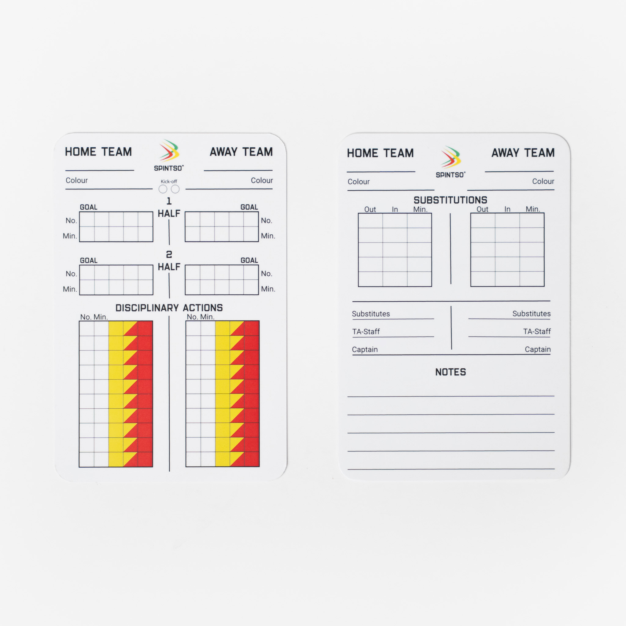Reusable Referee Match Card – Water-Resistant | Spintso AB