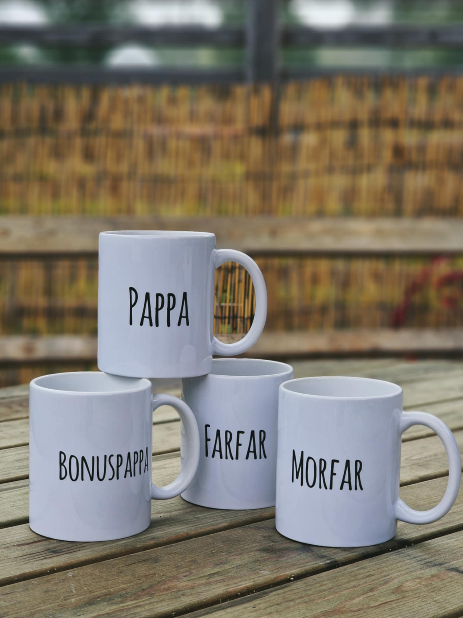 Mugg - "Pappa/Bonuspappa/Morfar/Farfar" - Gamla stans kreativa