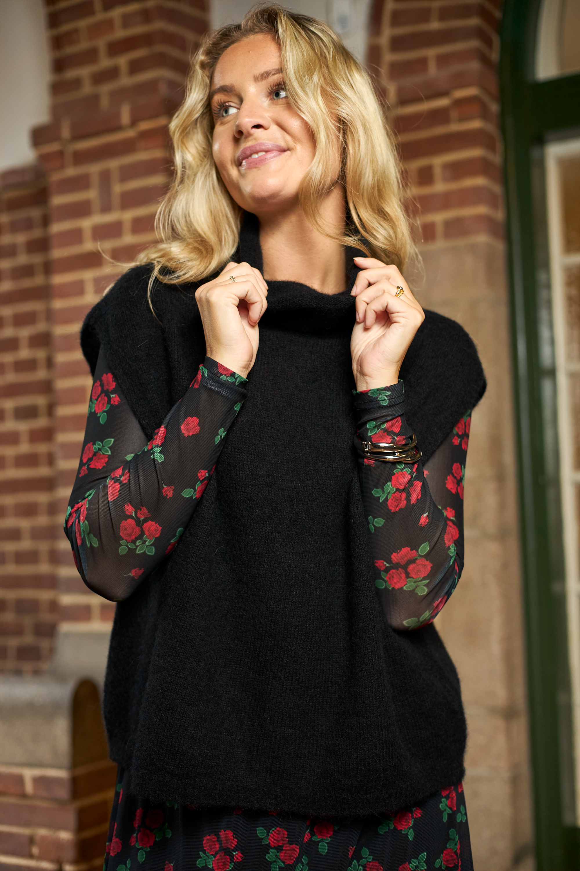 BCDELL roll neck knit vest - Lilla Hem AB