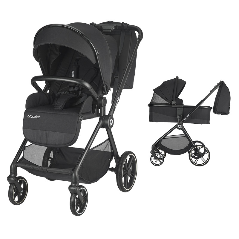 Lissia 2-i-1 Barnvagn Anthracite - Barnpavag.se