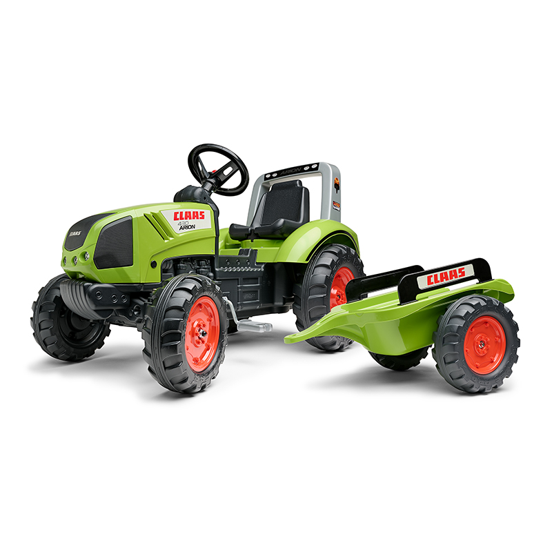 FALK Tramptraktor CLAAS med vagn 3-7 år - Lekute.se