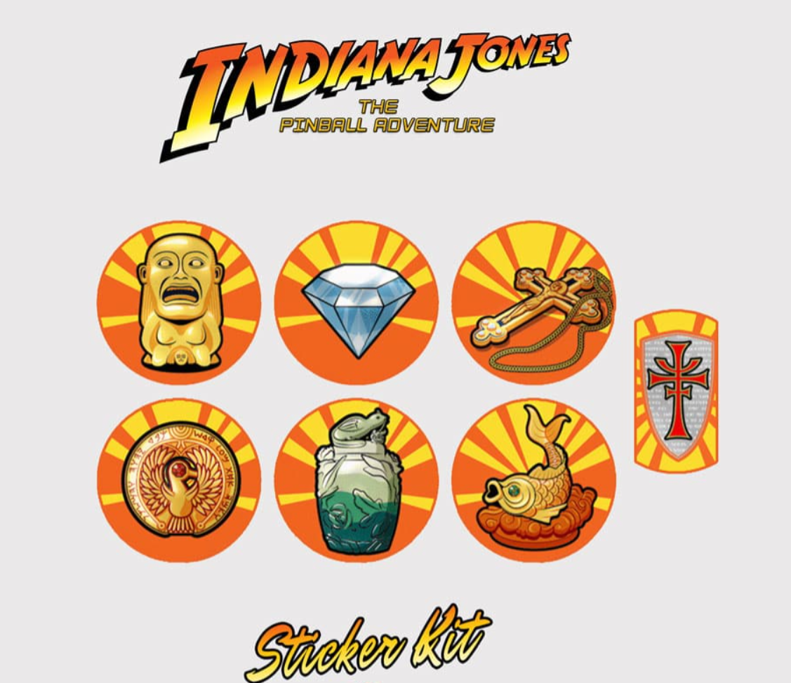 Williams Indiana Jones Target Decal Set - Free Play