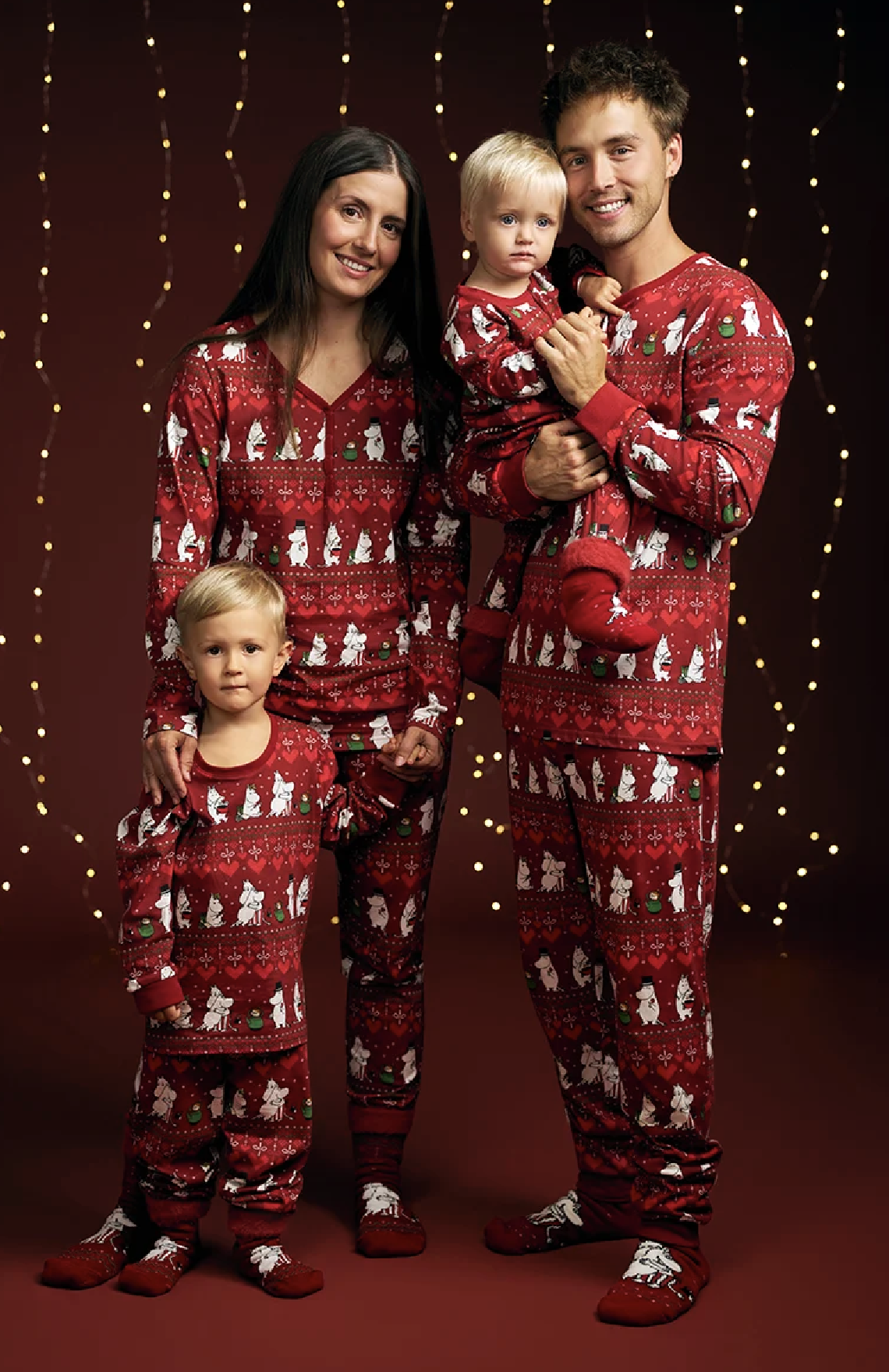 Mysbod.se - Mumin Bebis Julpyjamas - Vinterhjärta (Finns även för herr ...