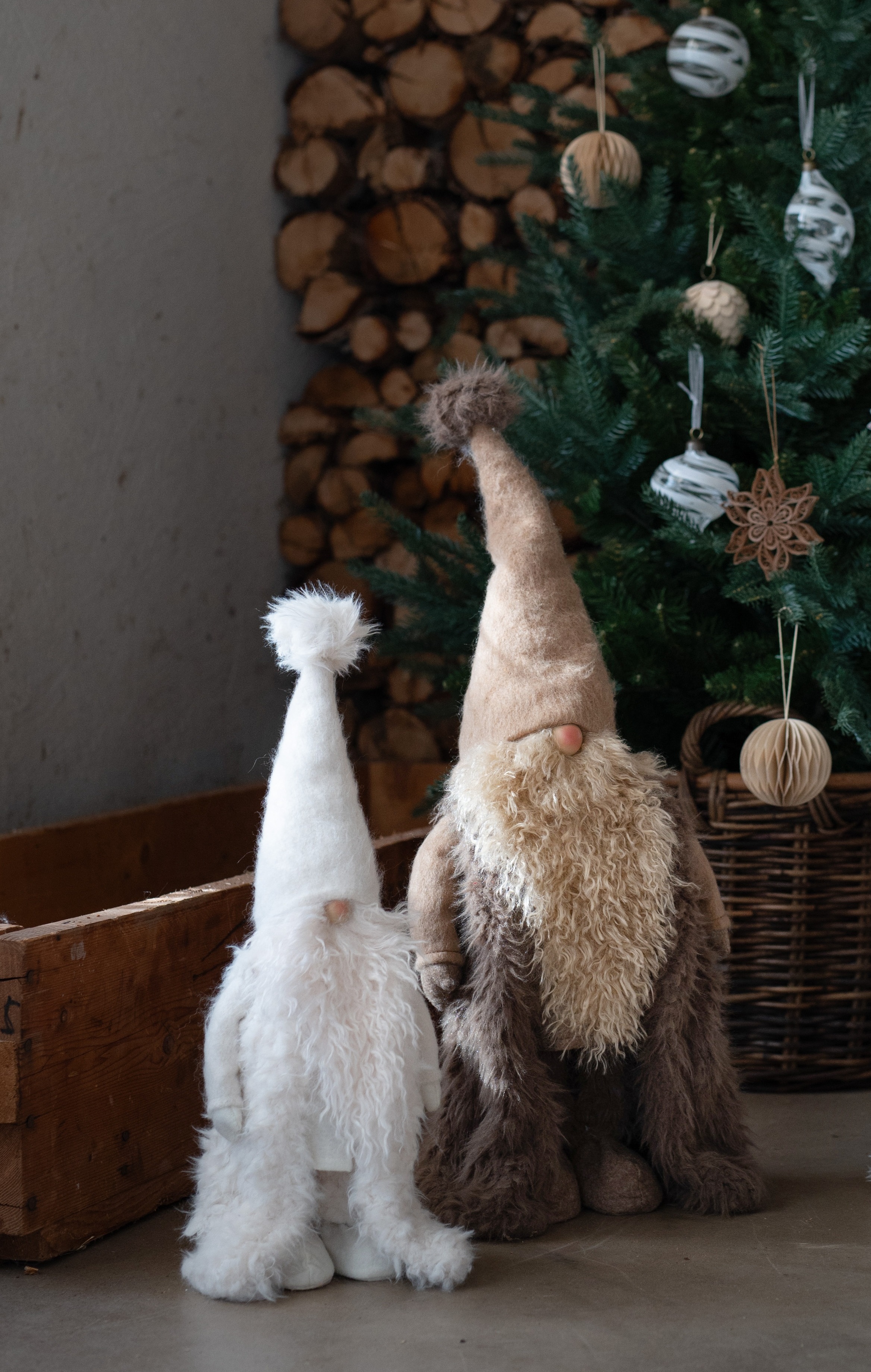 Tomte - Cozy Santa Claus - Vit - 49 cm - VitVitareVitast