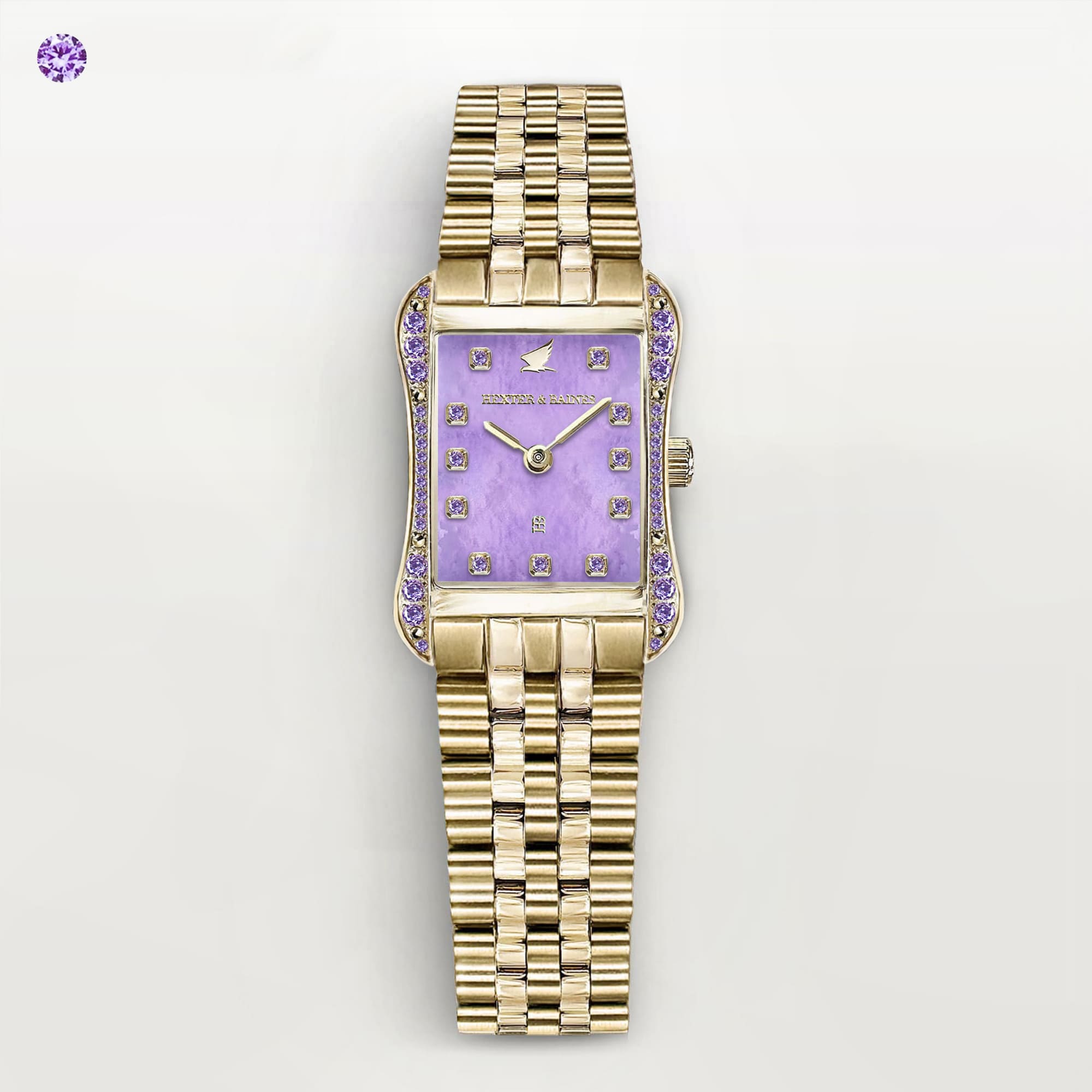 H&B Cronvas, Lavender & Gold - Hexter & Baines