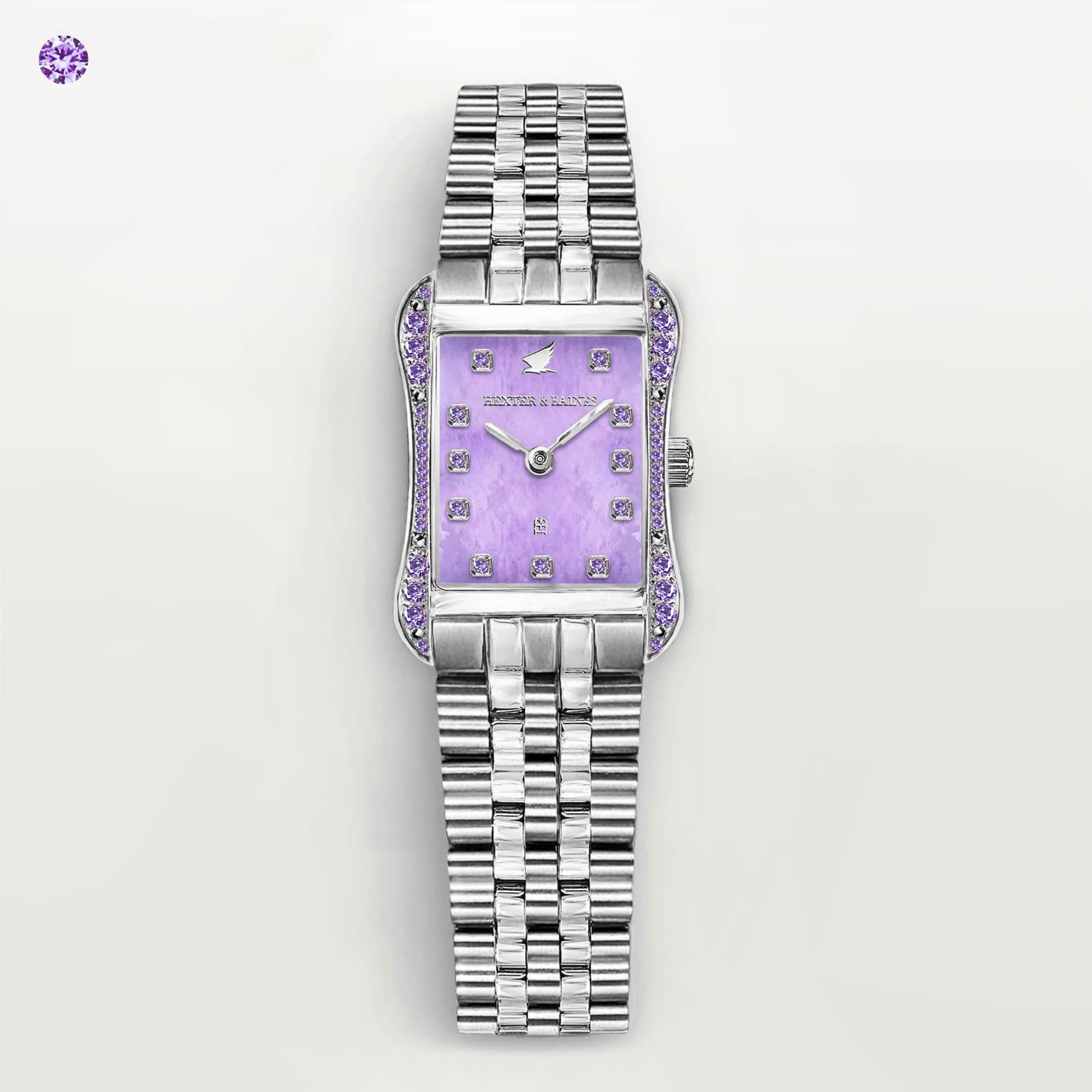 H&B Cronvas, Lavender & Silver - Hexter & Baines - US