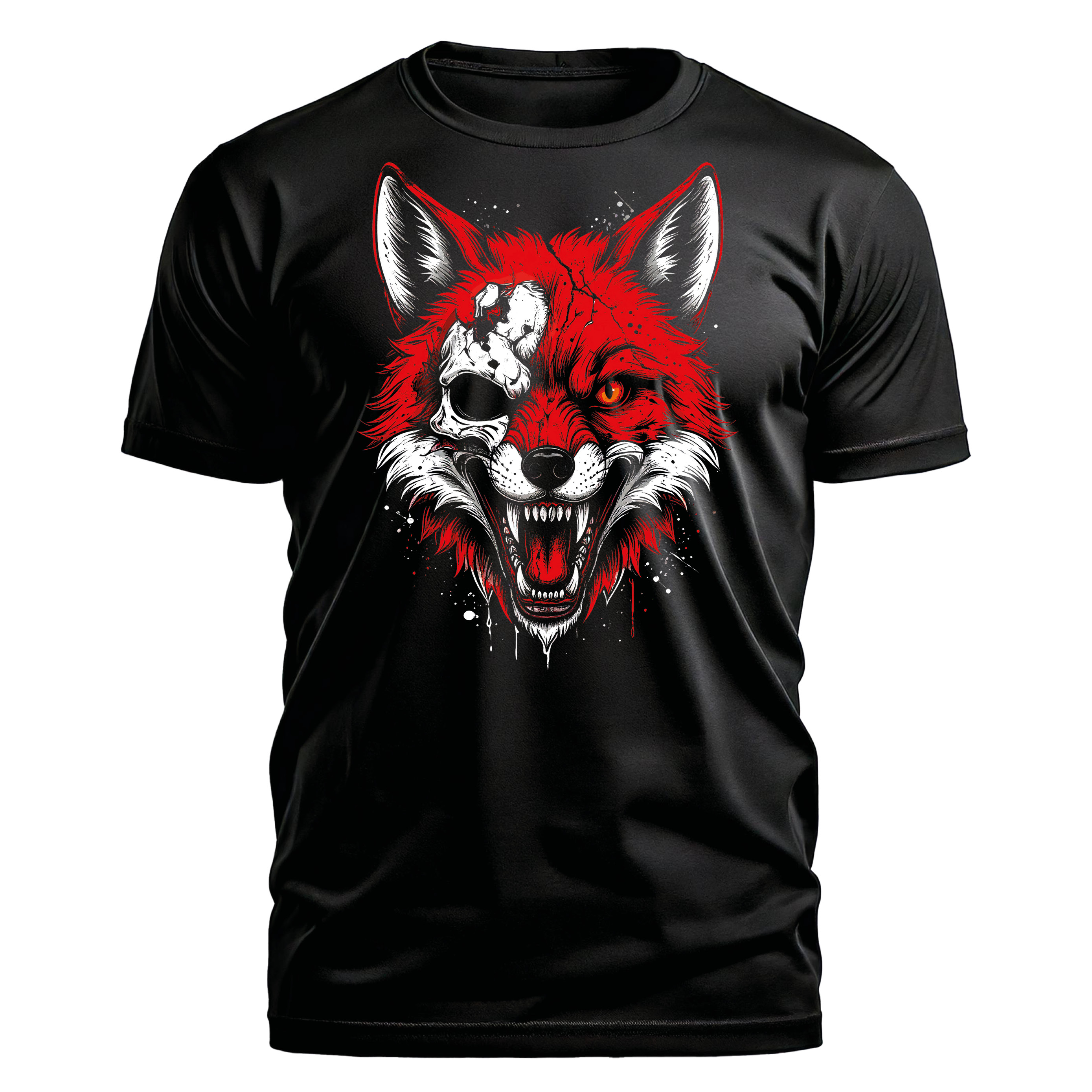 Red fox zombie t-shirt - VILDMARKEN® Brand Store