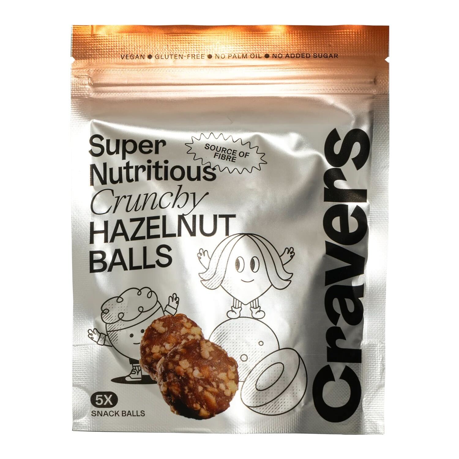 Crunchy Hazel Balls 60g Cravers - Goodstore