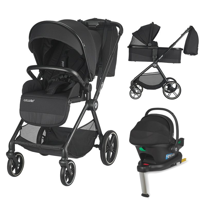 Stor barnvagnspaket Lissia 4-i-1 Barnvagn + Bilstol + ISOfix Basenhet ...