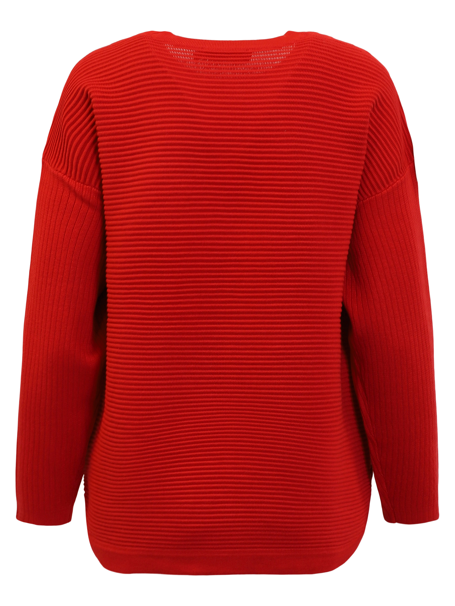 Ribbad Pullover - Red - Signature - Casa Oliv