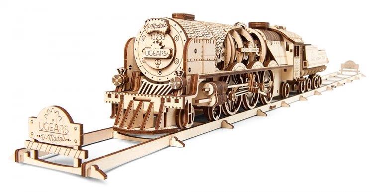 Ugears V-Express Steam Train with Tender - HAB