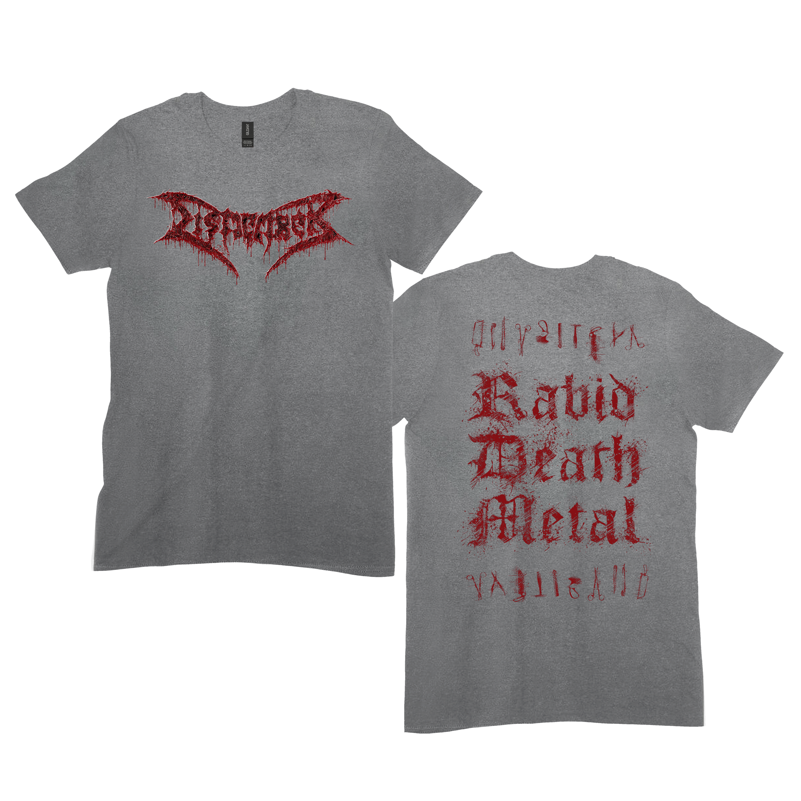 Dismember - DISMEMBER - T-SHIRT, RABID DEATH METAL (GREY)