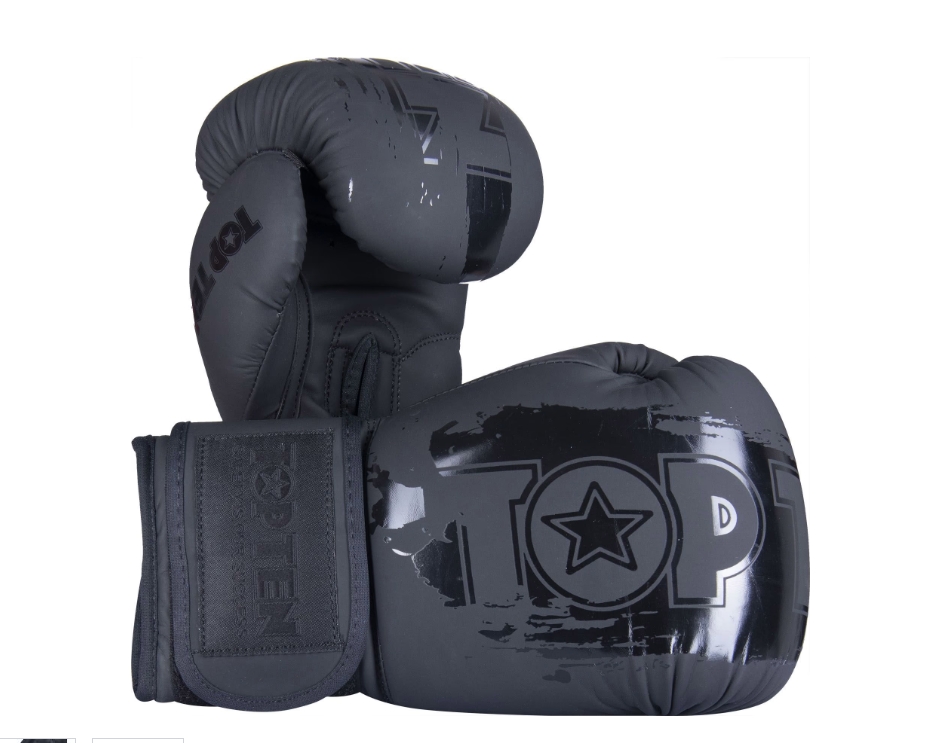 NICOPIASPORT - Topten Boxglove Golden Star Black n Black 10-16 oz