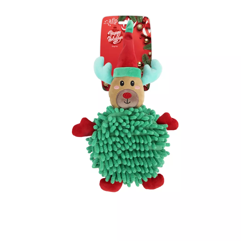AFP Happy Holidays Big Belly Reindeer – Dog Toy - PETSTER