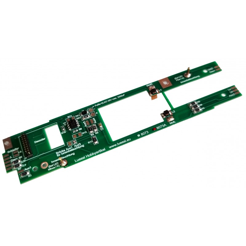 Circuit board for Märklin VT859 and Xo2 13 SJ, 21MTC. Aux3/4 reinforced ...