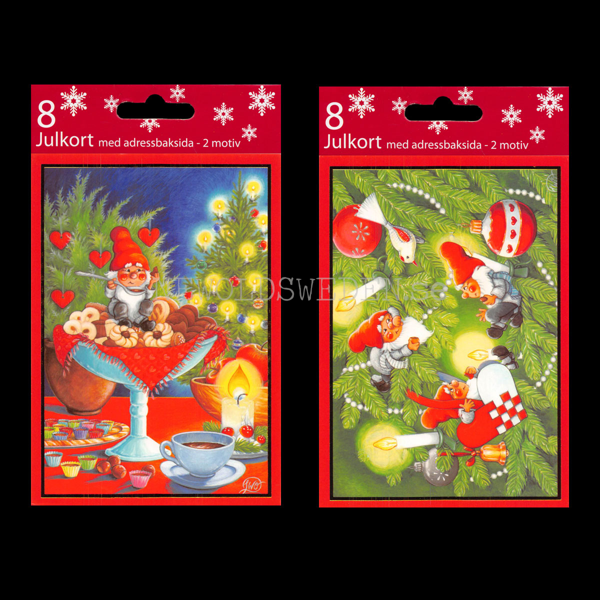 Julkort 8-pack 2 motiv - Inger Wikström Oredsson - © Eliasson ...