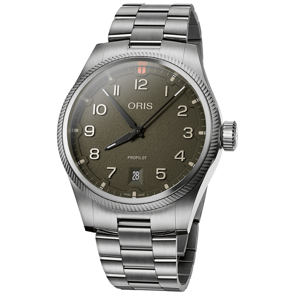 Oris ProPilot Date 41 grön - Erikson Urhandel