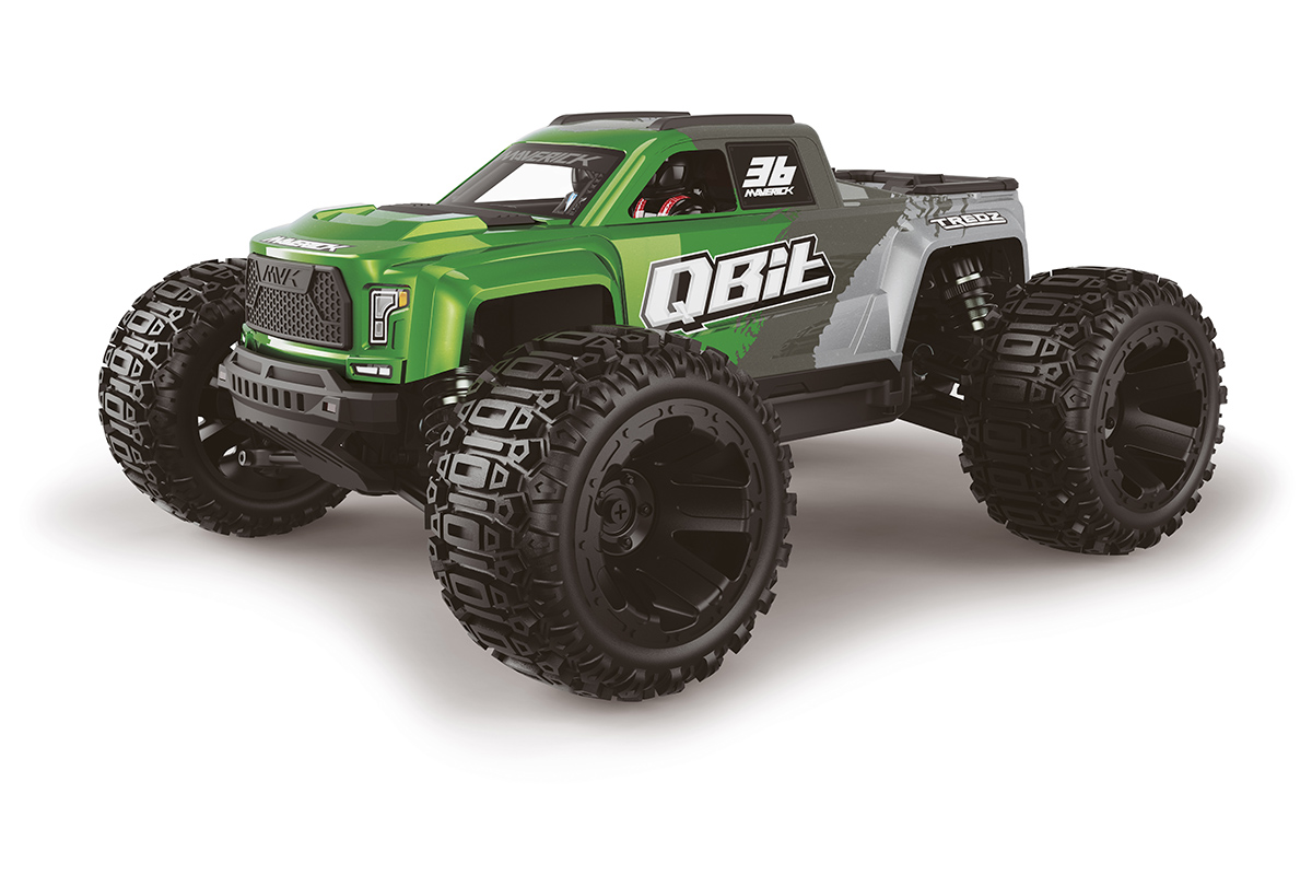 RC Sweden AB - Maverick RC MV151004 Qbit MT 1/16th Monster Truck - Green