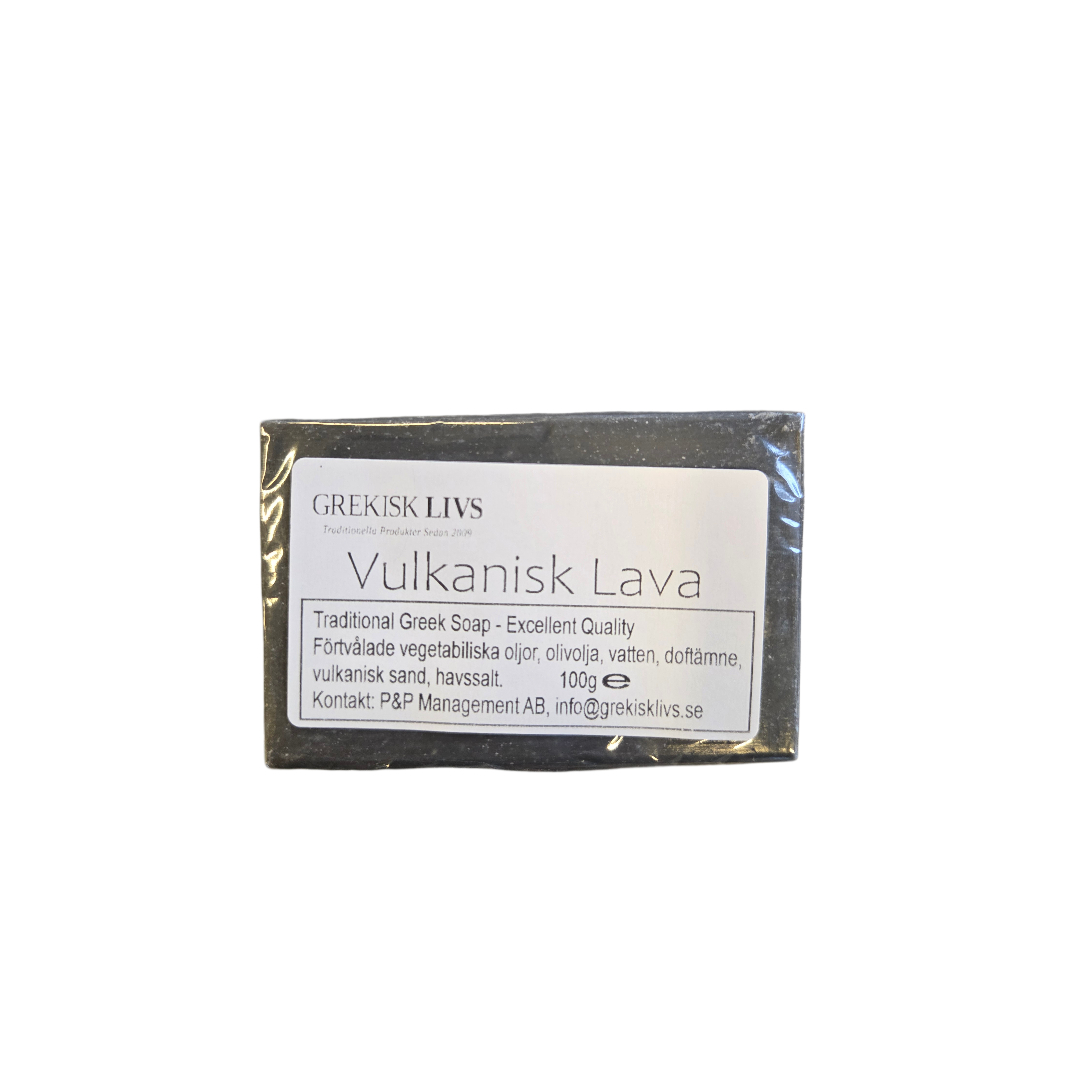 olivtvål, Traditional Greek volcanic lava oil soap 100g - Grekisk Livs