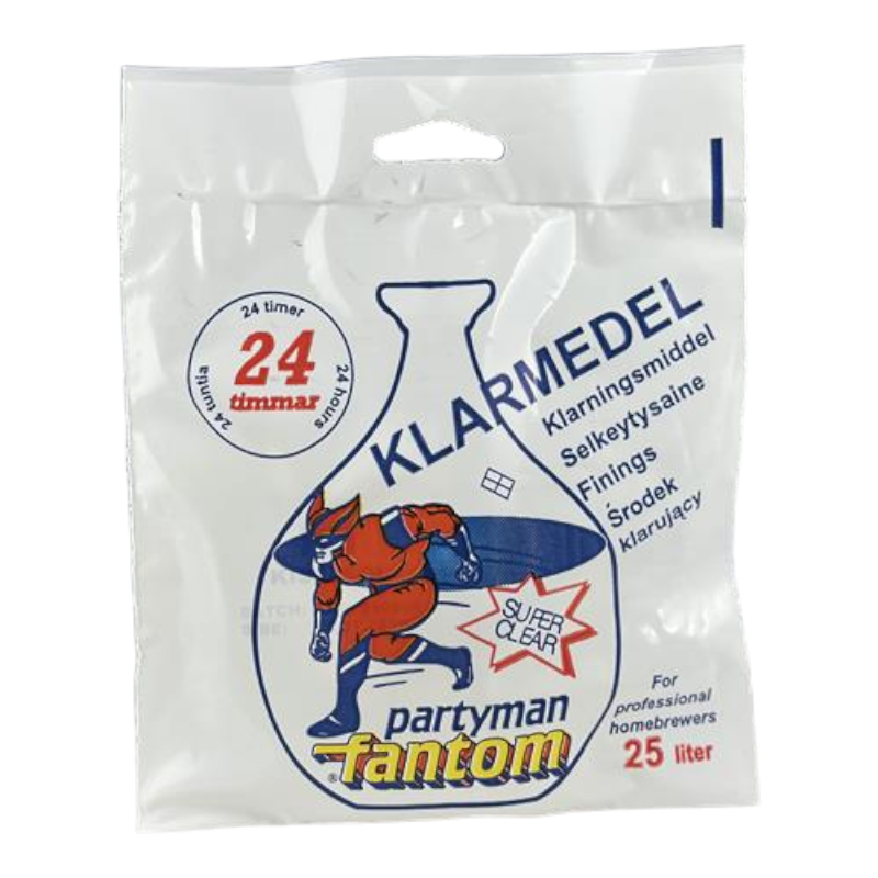 Partyman Fantom Clarifier - hurtig klaringsproces for vin, 25 L ...