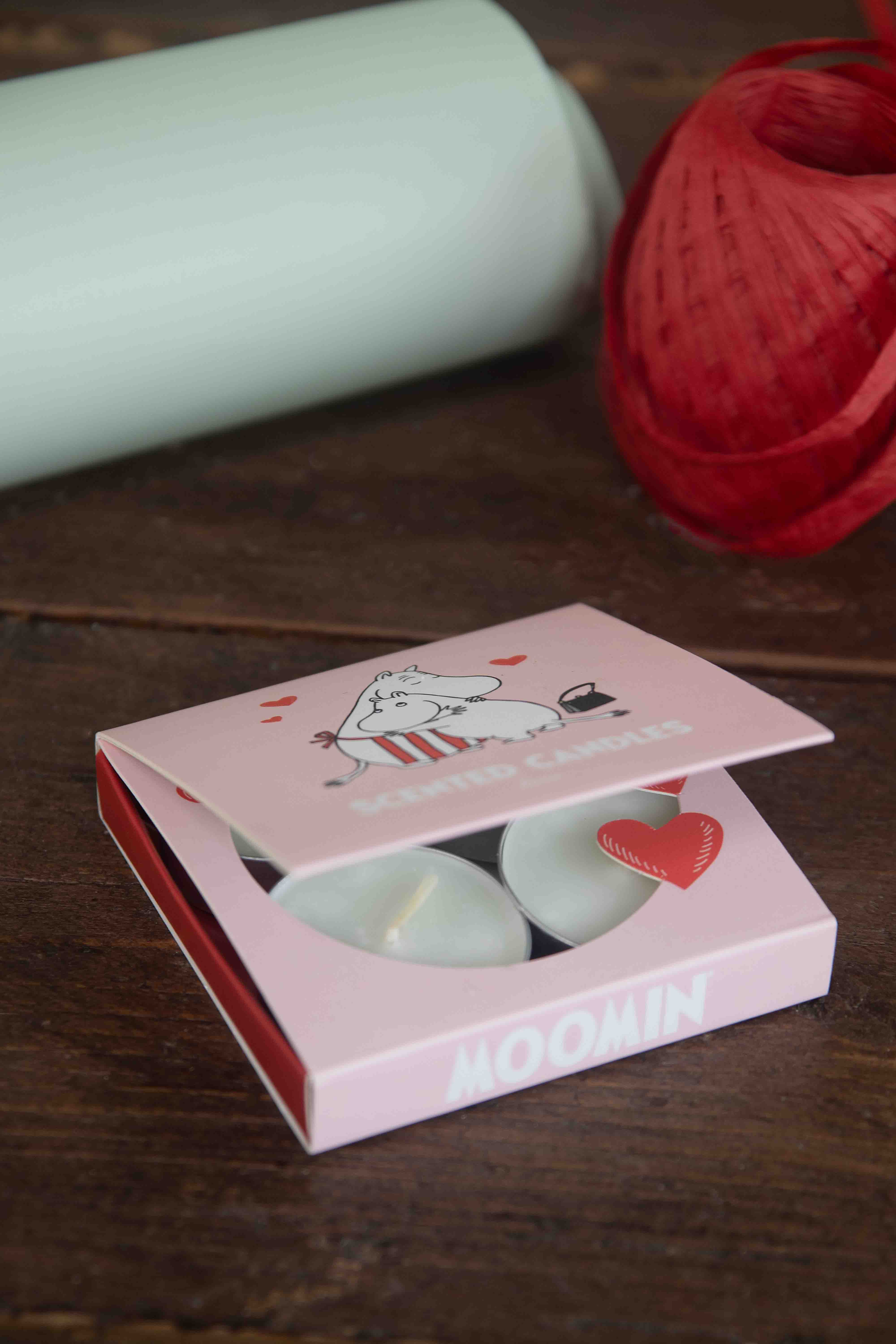 SCENTED TEALIGHTS MOOMIN LOVE 4-PCS - Pluto Design Private customer