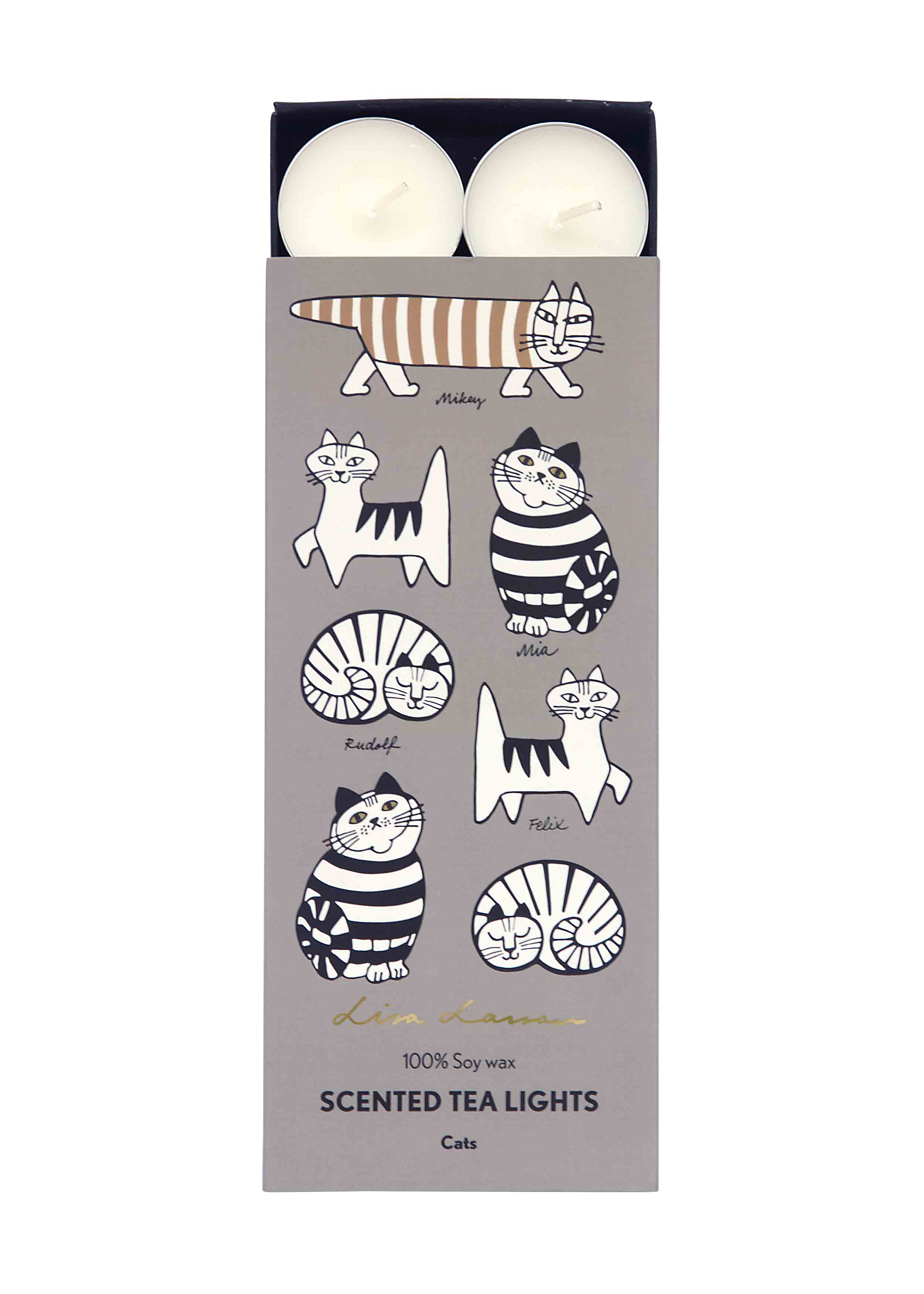 SCENTED TEALIGHTS LISA L. CATS 10-PCS - Pluto Design Private customer