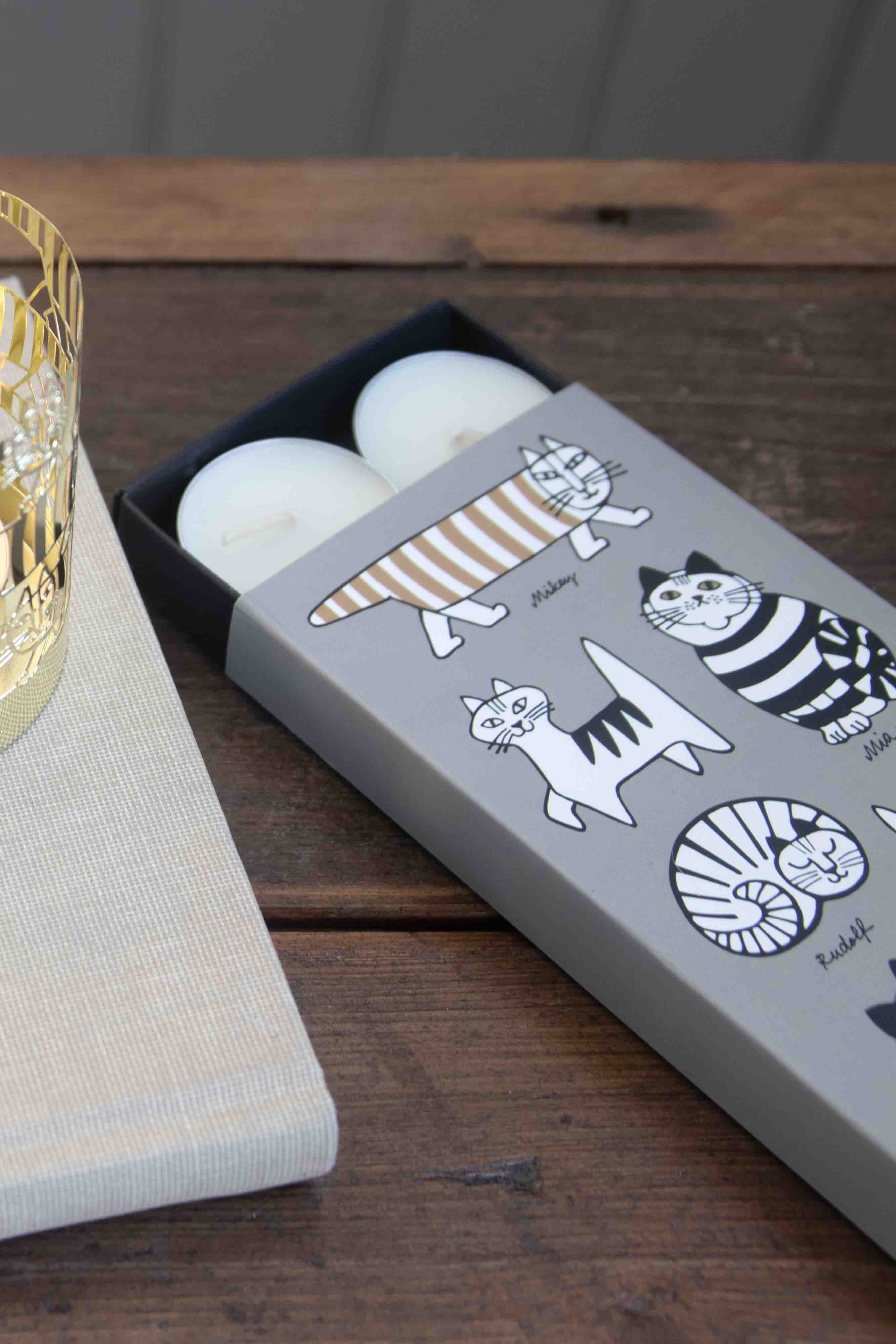 SCENTED TEALIGHTS LISA L. CATS 10-PCS - Pluto Design Private customer