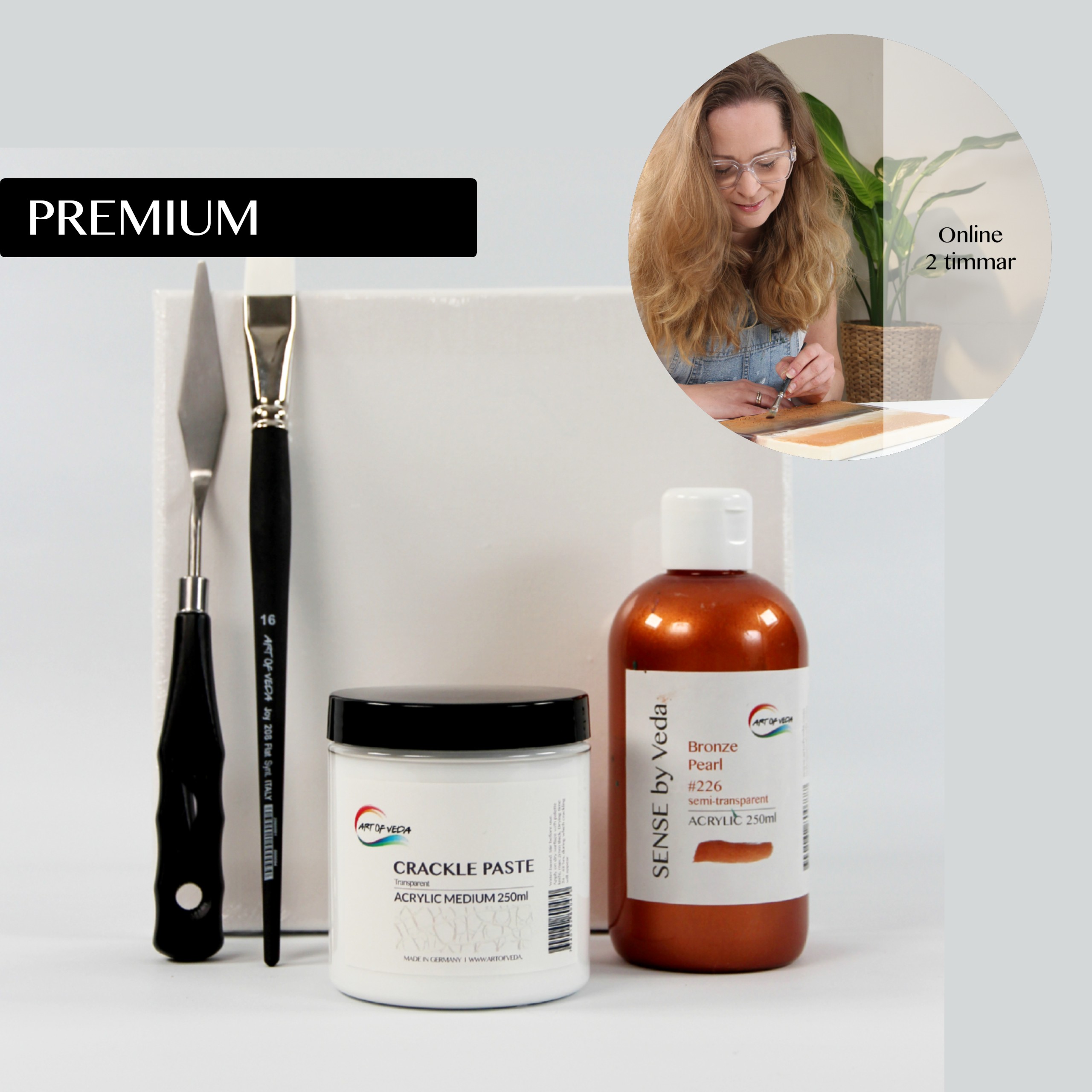 Crackle Collection Paket: Kit + Course (in Swedish) - Art of Veda - Art ...