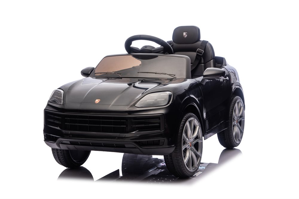 Porsche Cayenne Elbil för barn Svart - Barnelbil.se