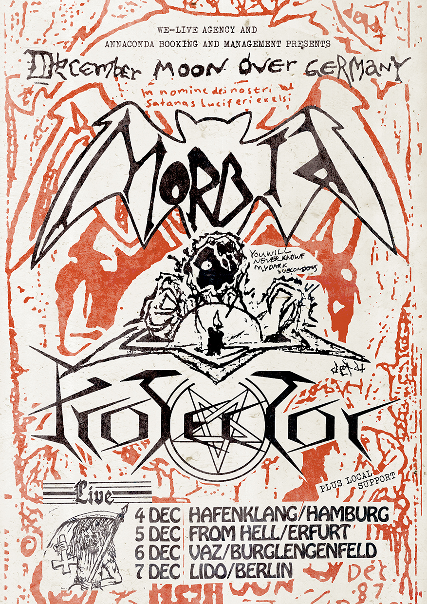 MORBID - December Darkness Over Germany Poster A3 - TRUST NO ONE RECORDINGS