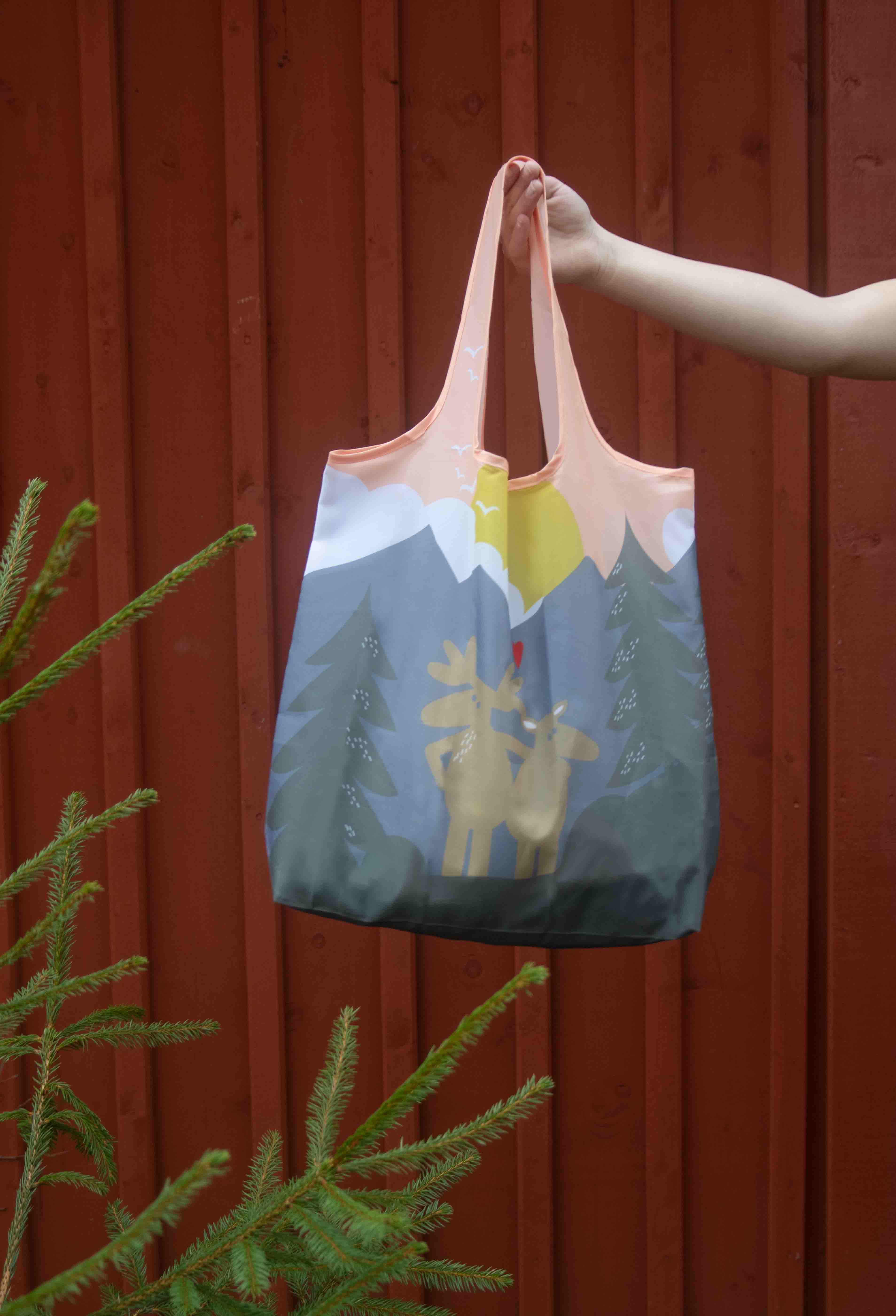 SHOPPING BAG MOOSE IN LOVE - Pluto Design Private customer