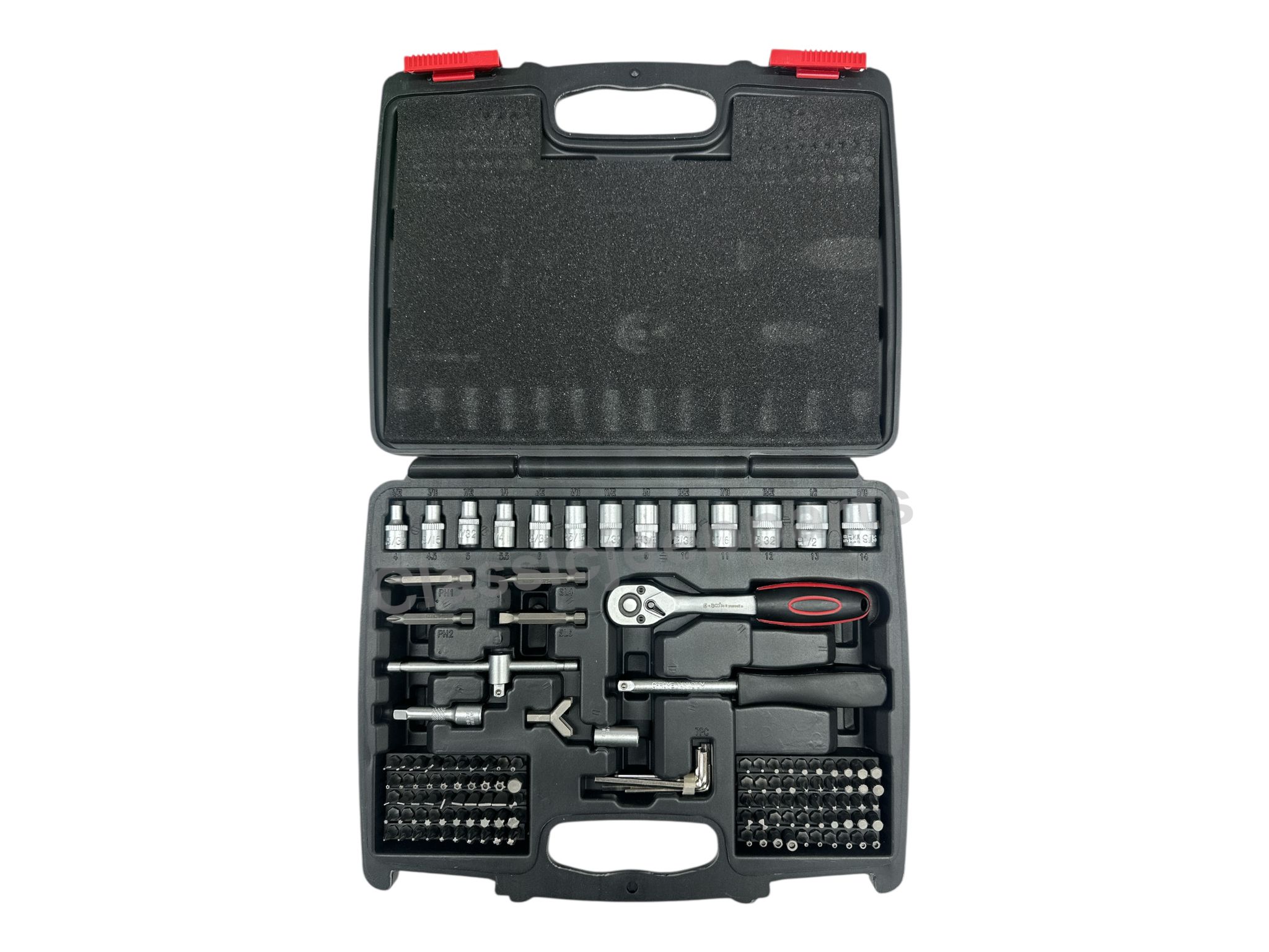 Socket set 1/4", Inch sizes