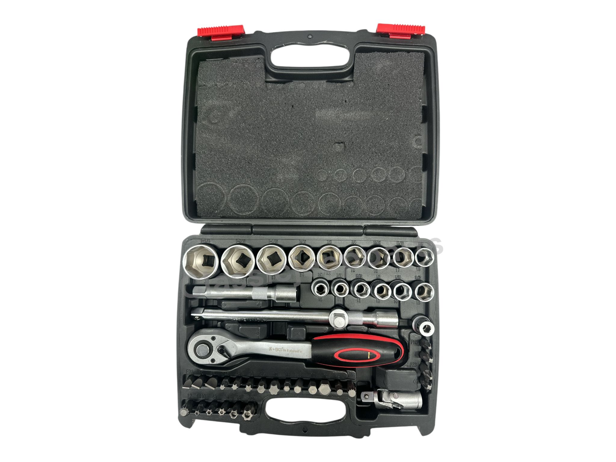 Socket set 1/2", Inch sizes