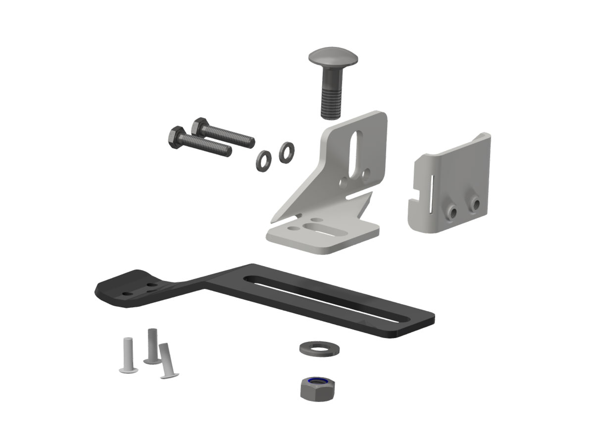 Bracket for S-BAR - Right install plate - QPAX - Frontbars, roof top ...