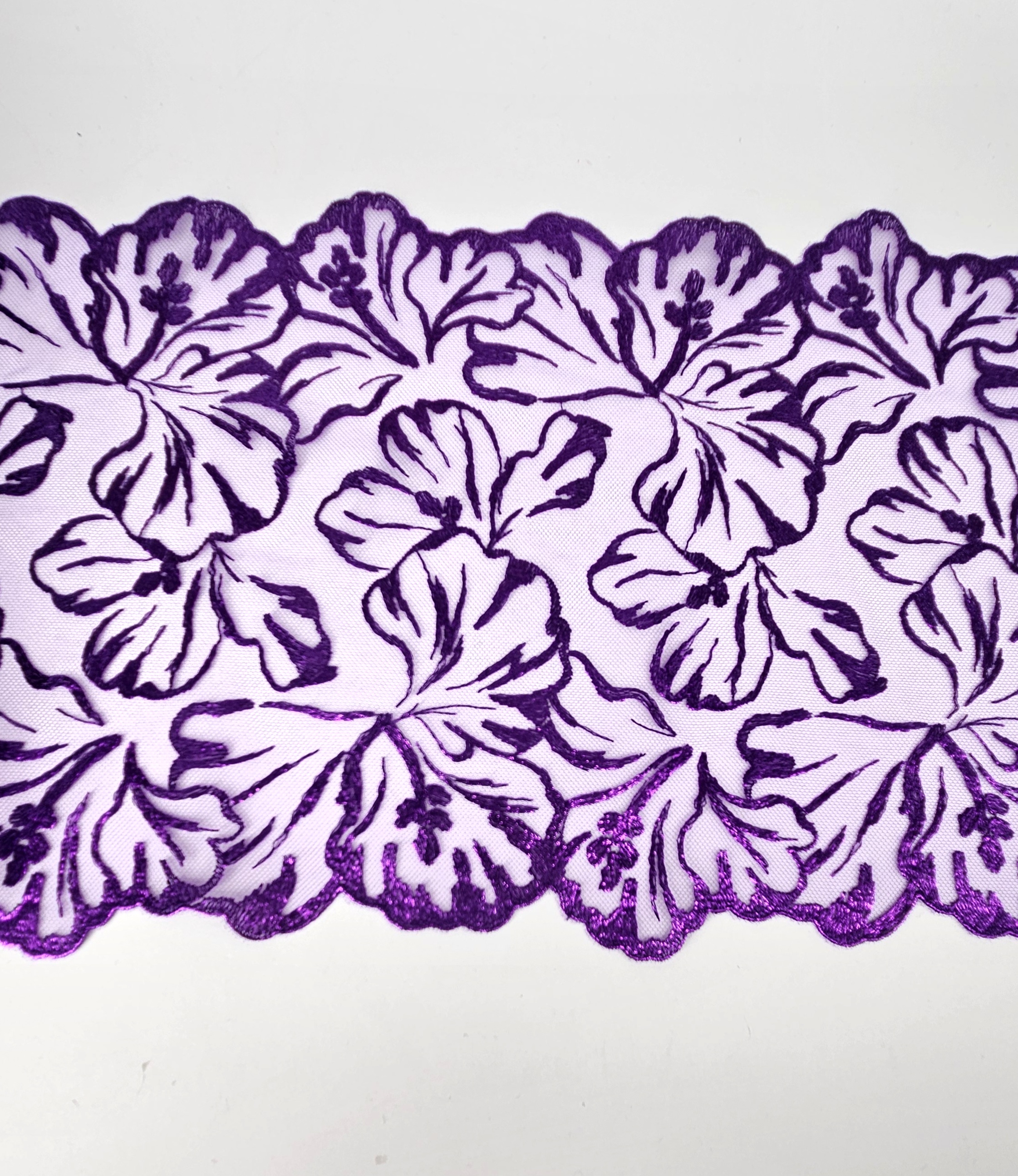 Vibrant Purple - non-stretch lace - 23 cm - B,Wear