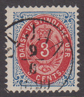 DWI F 15, 3 cents Tvåfärgad typ ⊙ - FACITstamps