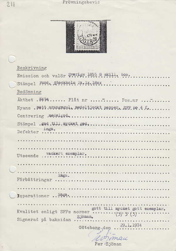 F 4f, 8 Skilling Banco ⊙ - FACITstamps