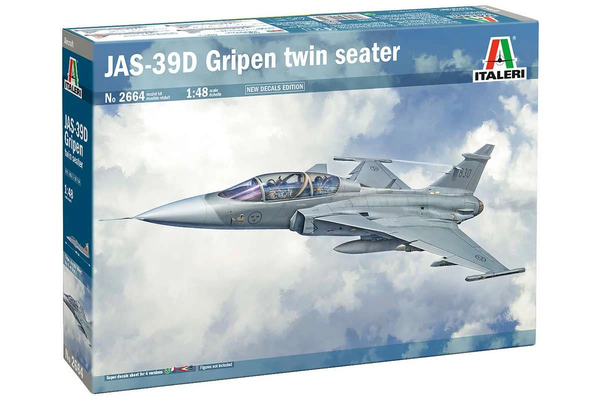 ITALERI 1:48 JAS-39D Gripen Twin Seater - Robbis Hobby Shop